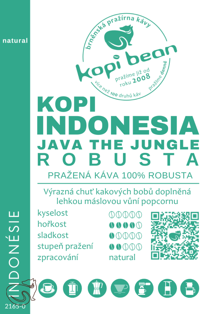Kopi Indonesia Java the jungle Robusta - čerstvě pražená káva, min. 50g :: kawio.cz